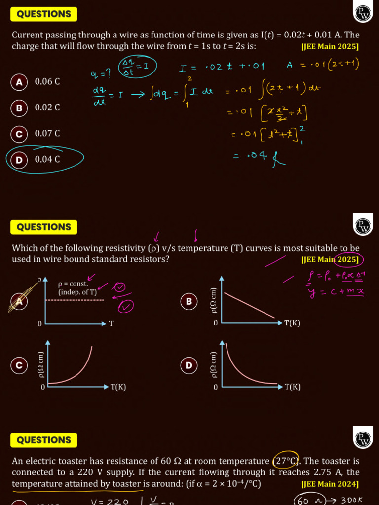 Current Electricity | PDF