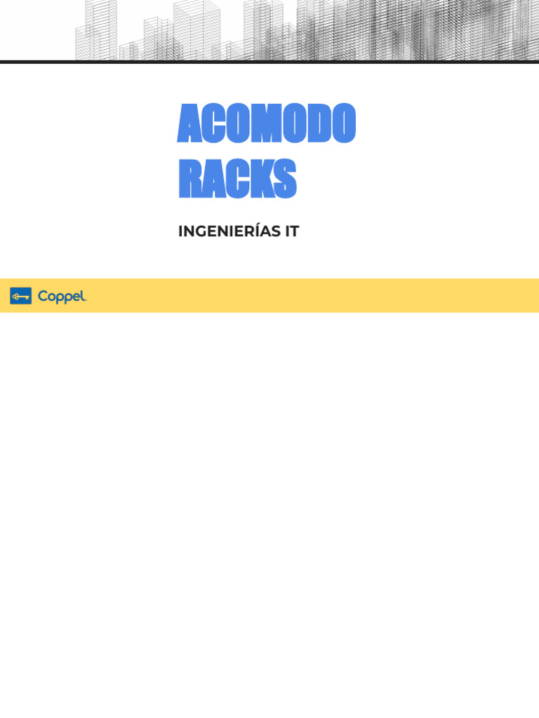 Acomodo de Racks y Equipos IT | PDF