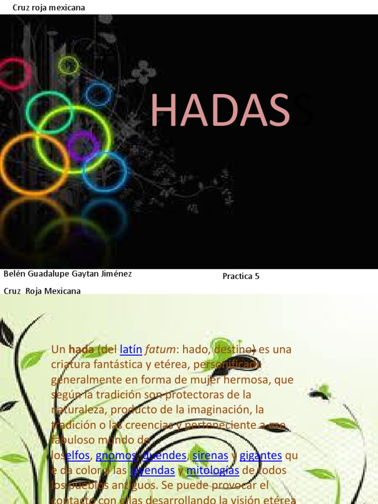 Tipos y Características de Hadas | PDF | Ficción general