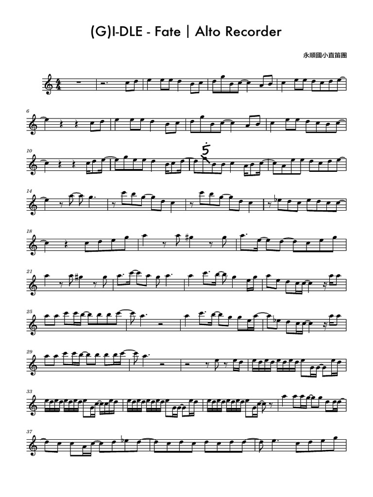 Fate Music Score | PDF