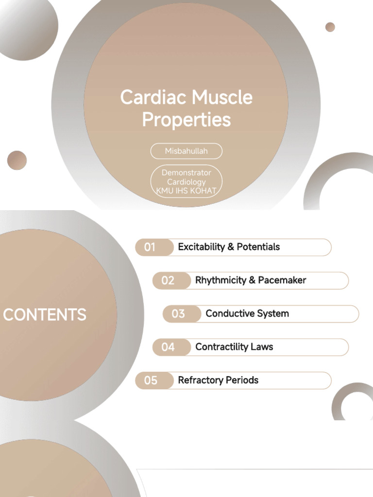 Cardiac Muscle Properties | PDF | Action Potential | Cardiac Muscle