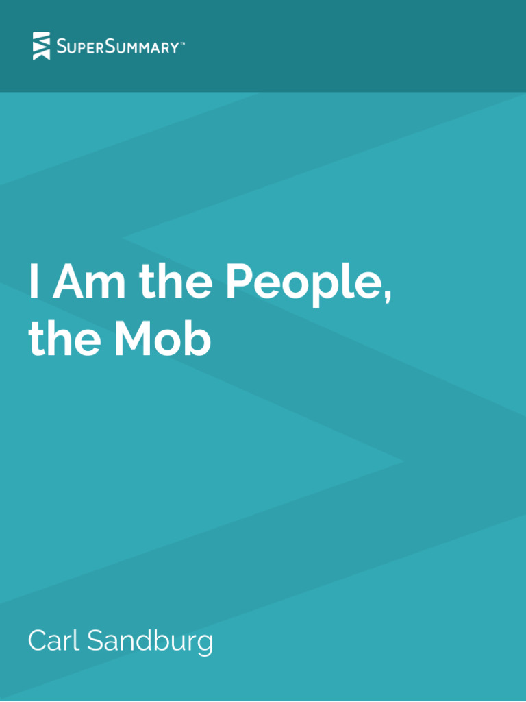 I Am the People, The Mob (Poem) | PDF | Poetry