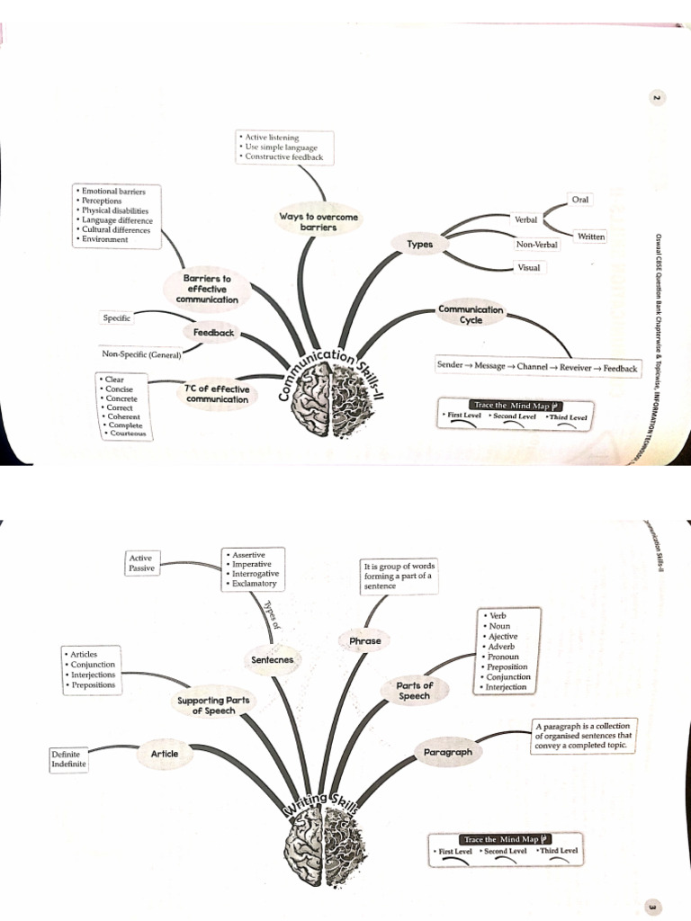Class 10 IT Code 402 Mind Map 2024-25 | PDF