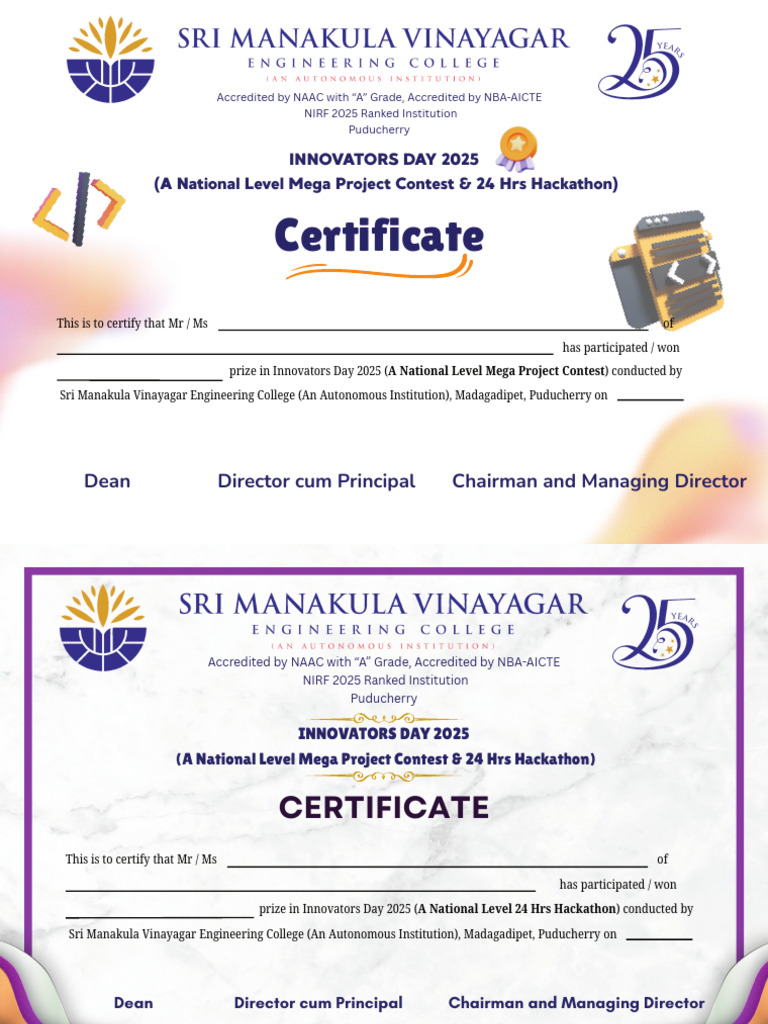 INNOVATORS DAY 2024 (A National Level Project Contest) | PDF
