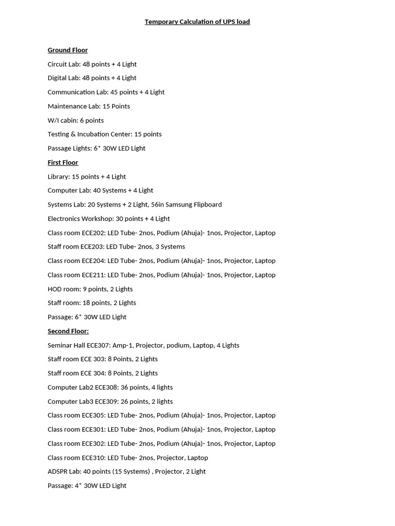 UPS Load | PDF