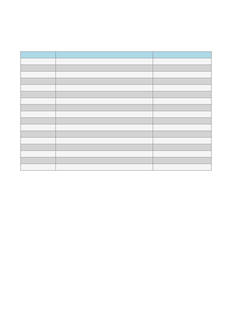 Daily Schedule Table Format | PDF