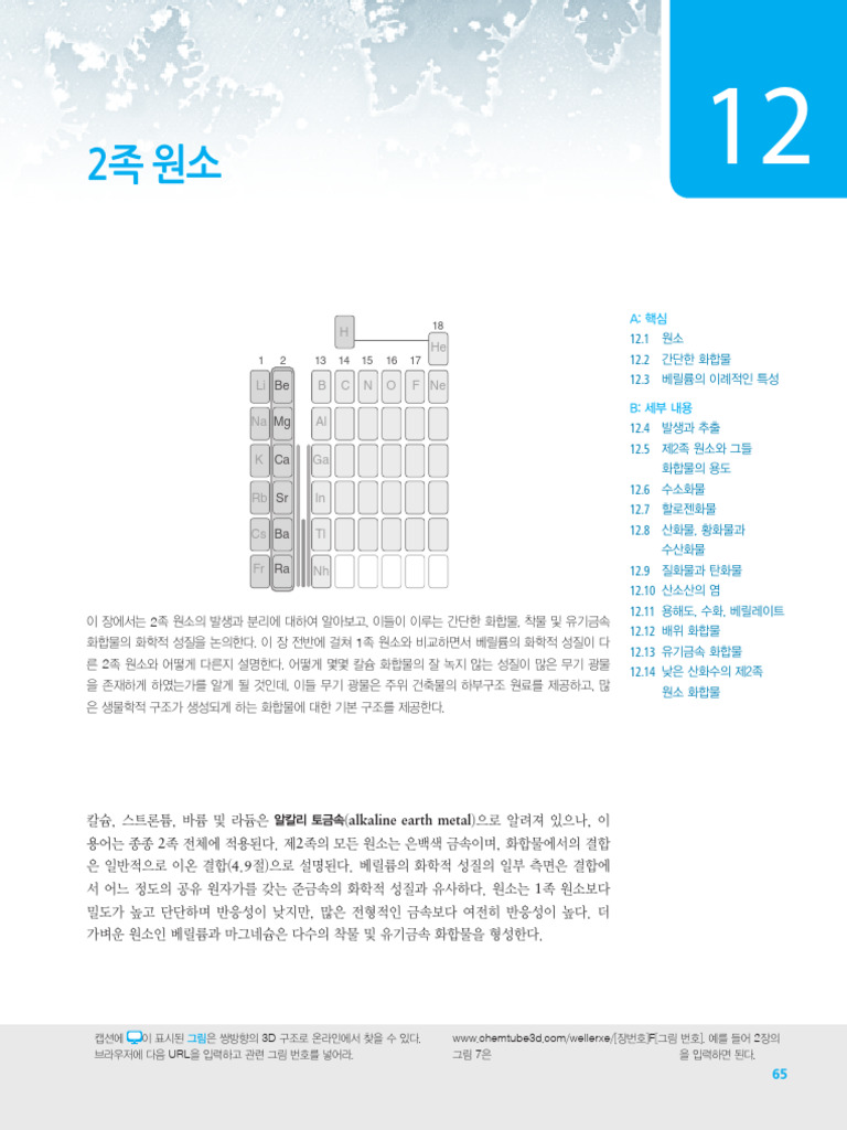 Weller We Chapter 12 2족 원소 | PDF