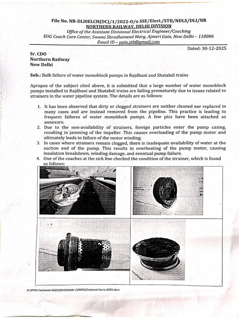 Bulk Failure of Water Monoblock Pumps | PDF