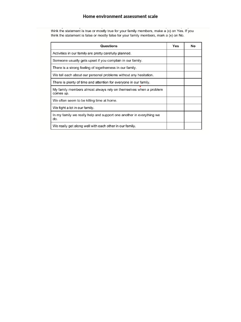 Home Environment | PDF