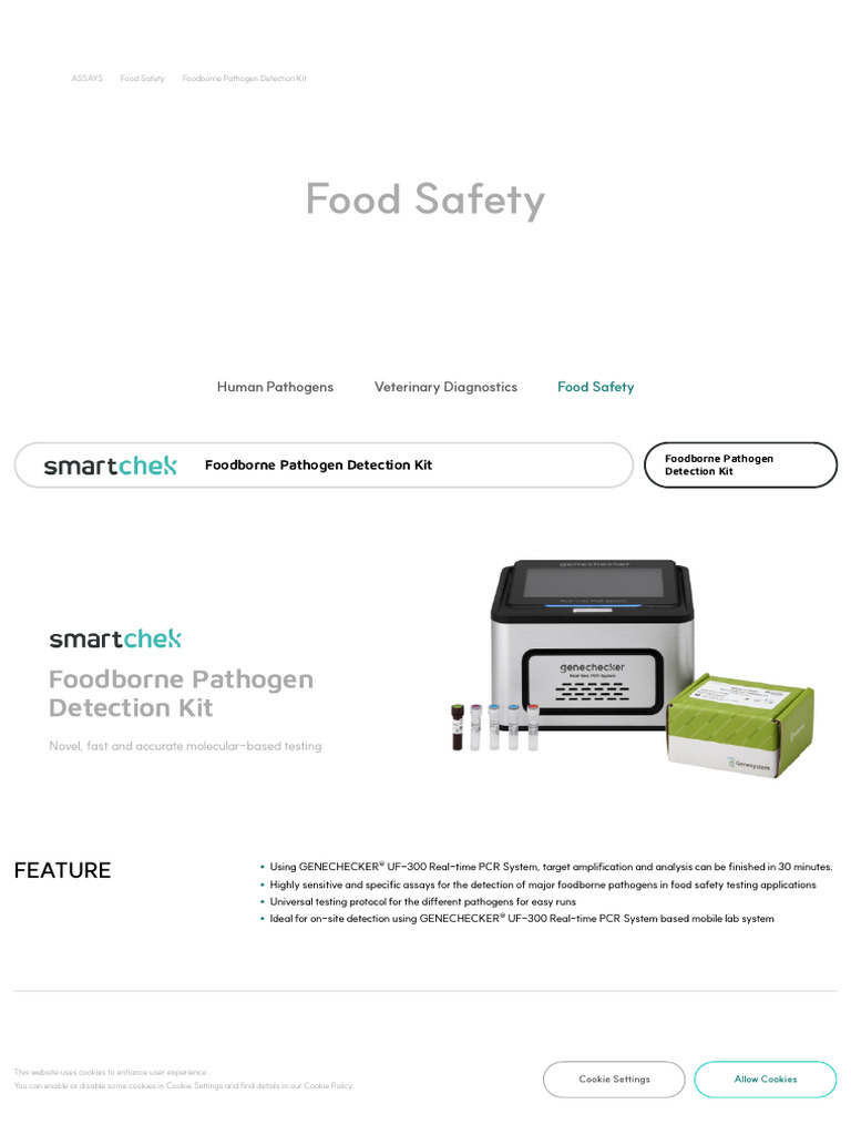 Foodborne Pathogen Detection Kit - Genesystem | PDF | Foodborne Illness ...