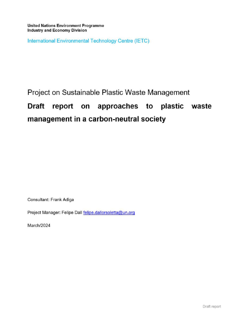 Unep Ietc Report | PDF