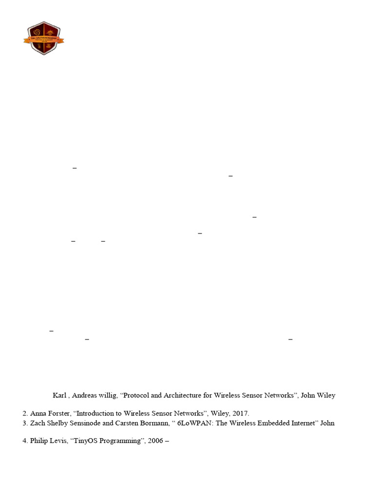 Wireless Sensor Network Design Course | PDF | Wireless Sensor Network ...