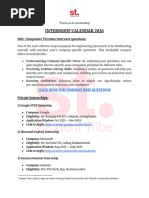 Government Internship Calendar 2026 | PDF