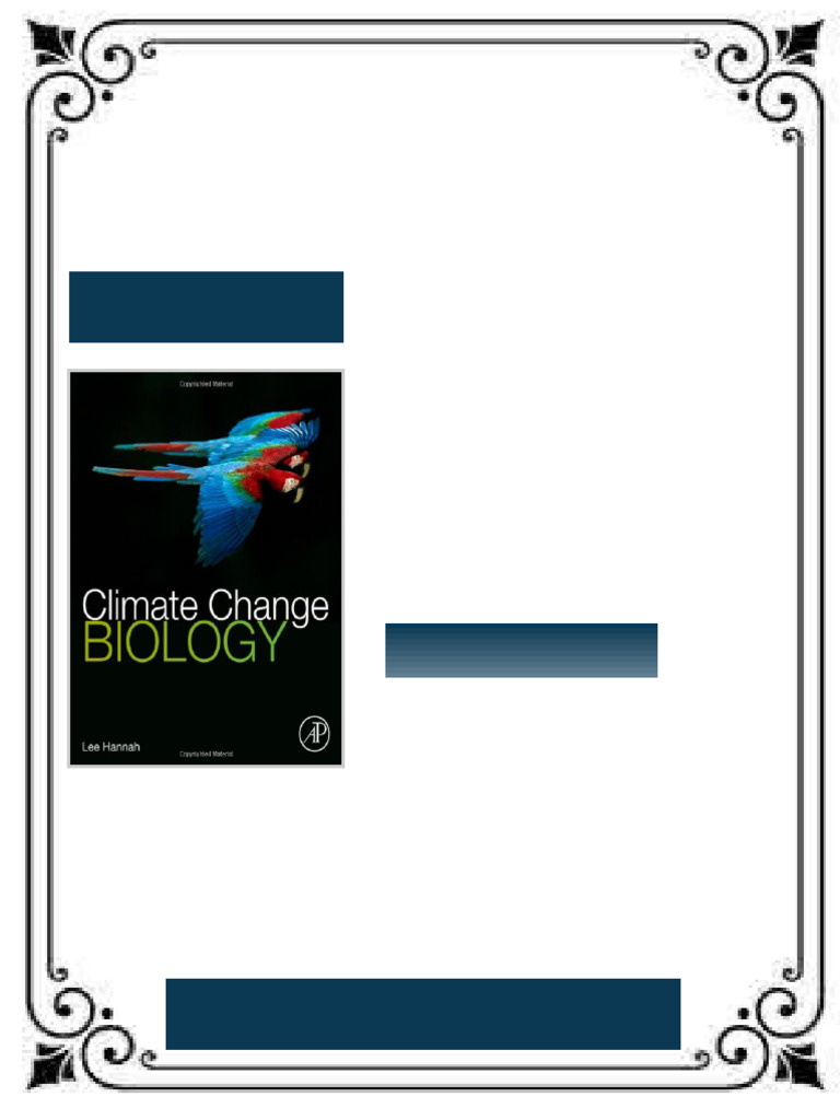 Climate Change Biology 1st Edition Lee Hannah Ebook Repaired PDF | PDF ...