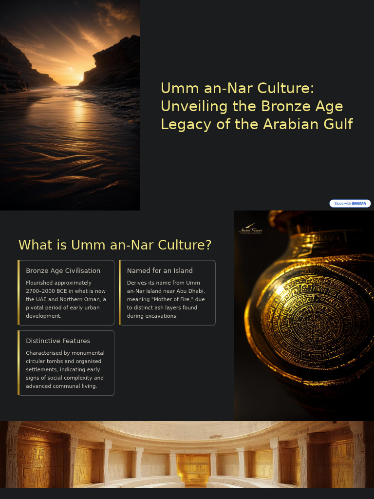 Umm An Nar Culture Unveiling The Bronze Age Legacy of The Arabian Gulf ...