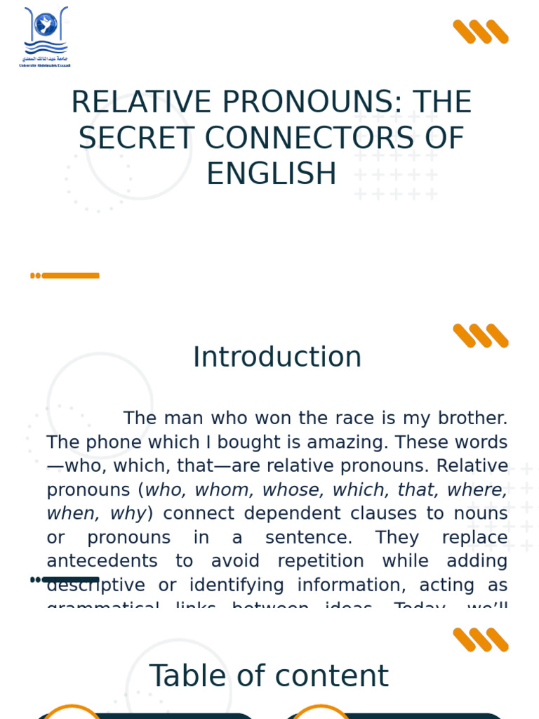 Mastering Relative Pronouns in English | PDF | Pronoun | Syntax