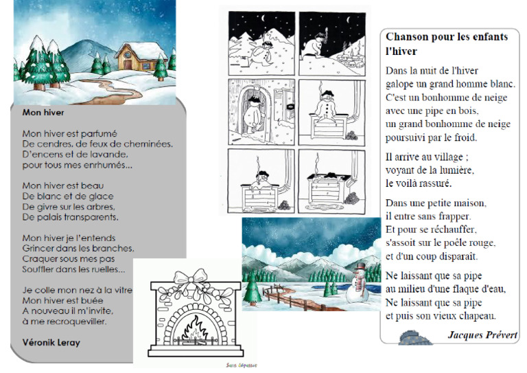 Poesie 4- Theme Hiver | PDF