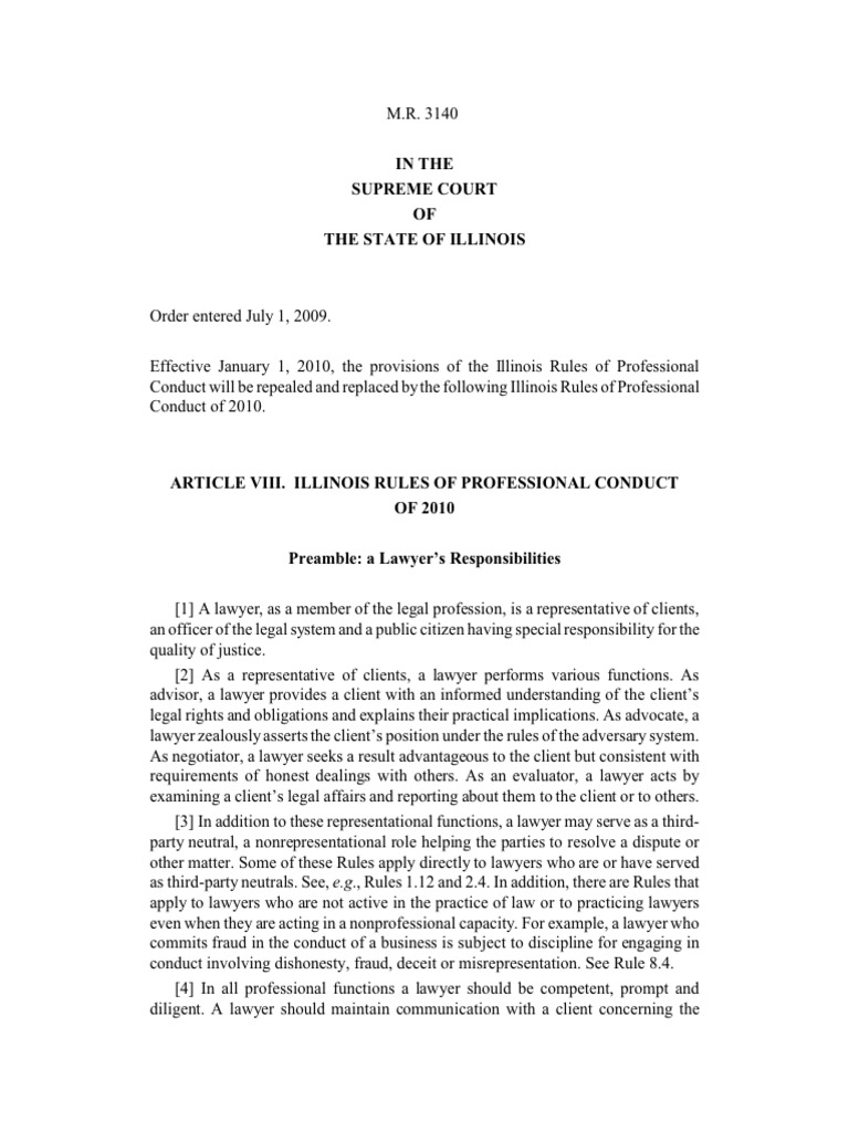 Rules of Professional Conduct | PDF | Lawyer | Informed Consent
