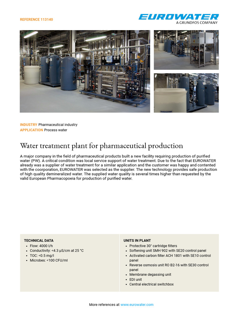 Eurowater Reference113140 | PDF