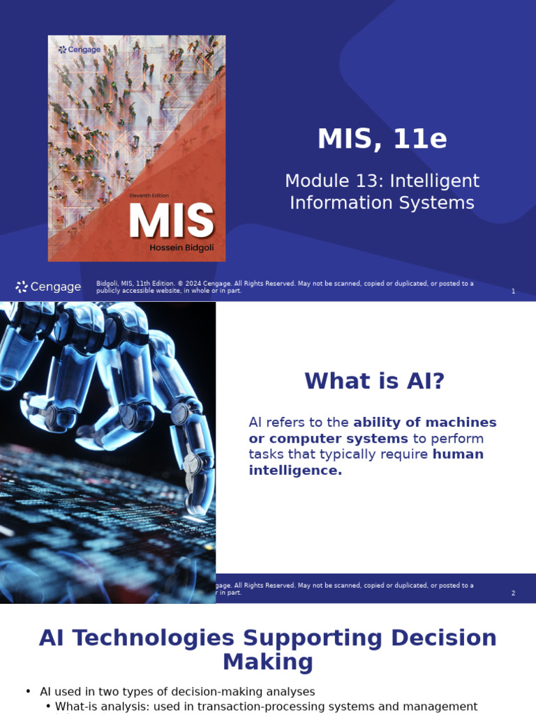 Intelligent Information Systems Overview | PDF | Artificial ...