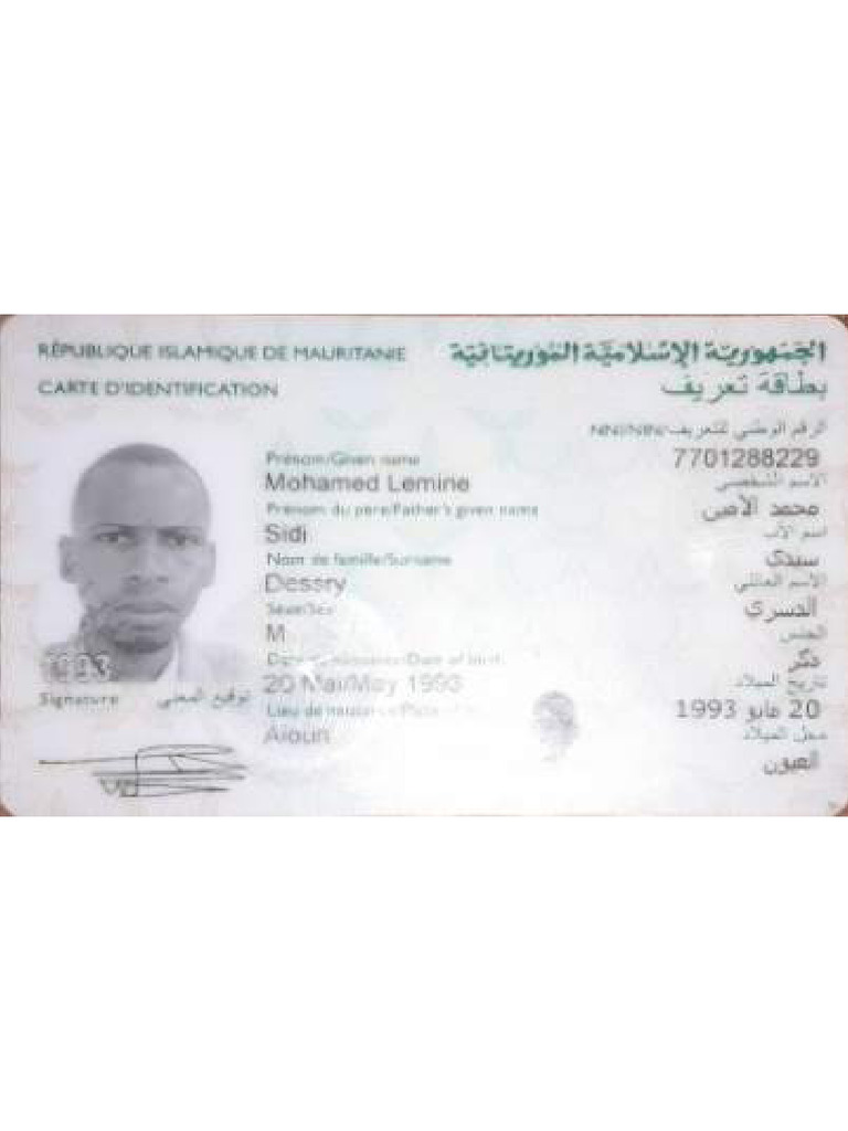 Carte D'identification | PDF