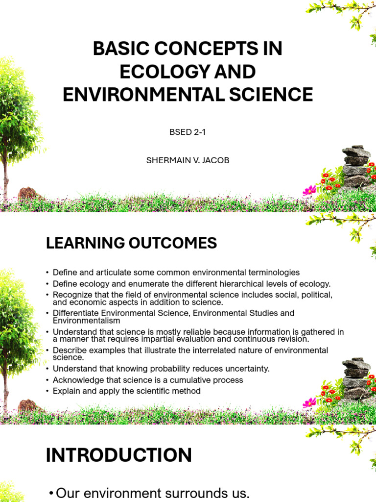Ecology and Environmental Science Basics | PDF | Scientific Method ...