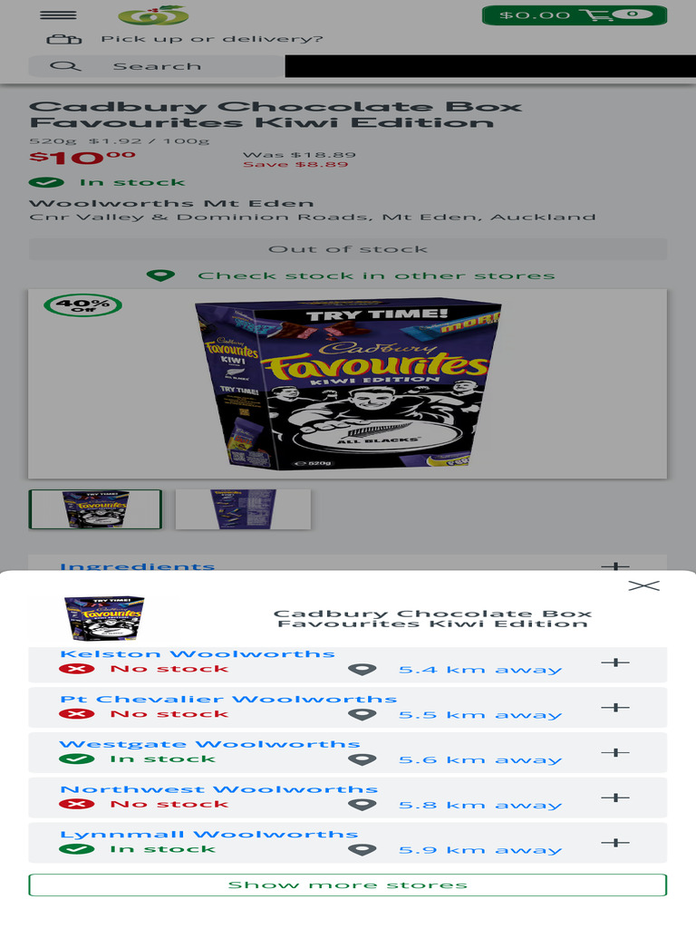 Buy Cadbury Chocolate Box Favourites Kiwi Edition Online at Woolworths ...