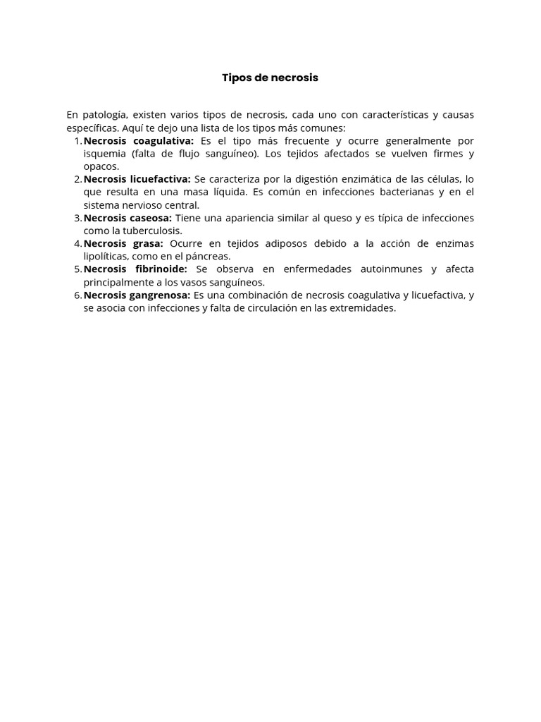 Tipos de Necrosis.pdf | PDF