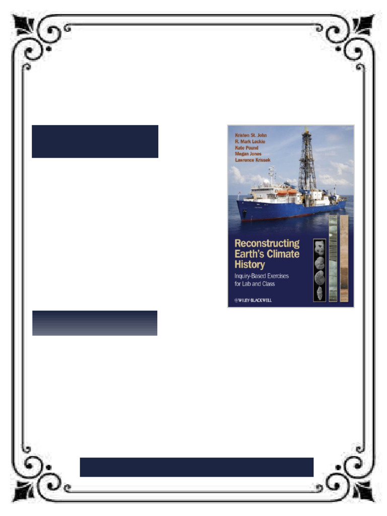 Reconstructing Earth S Climate History Inquiry Based Exercises For Lab and Class 1st Edition ...