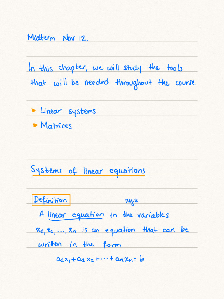 Understanding Linear Systems and Matrices | PDF | Matrix (Mathematics ...