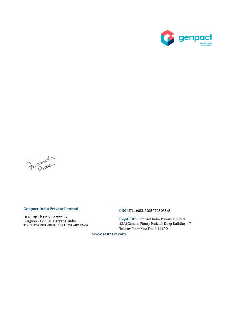 Genpact Co | PDF