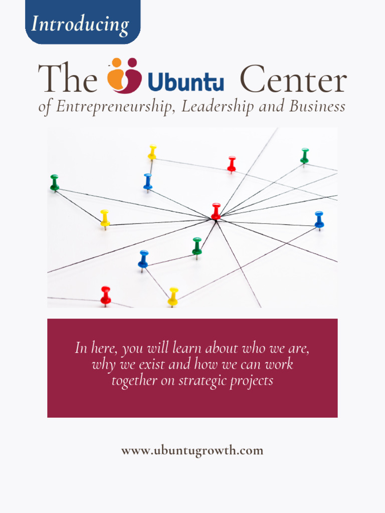Introducing Ubuntu Center of Entrepreneurship | PDF | Entrepreneurship ...