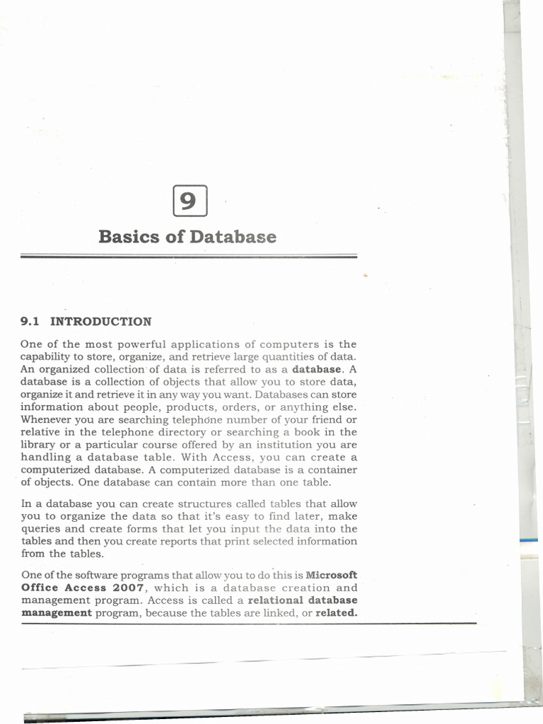Introduction to Microsoft Access 2007 | PDF | Databases | Microsoft Access