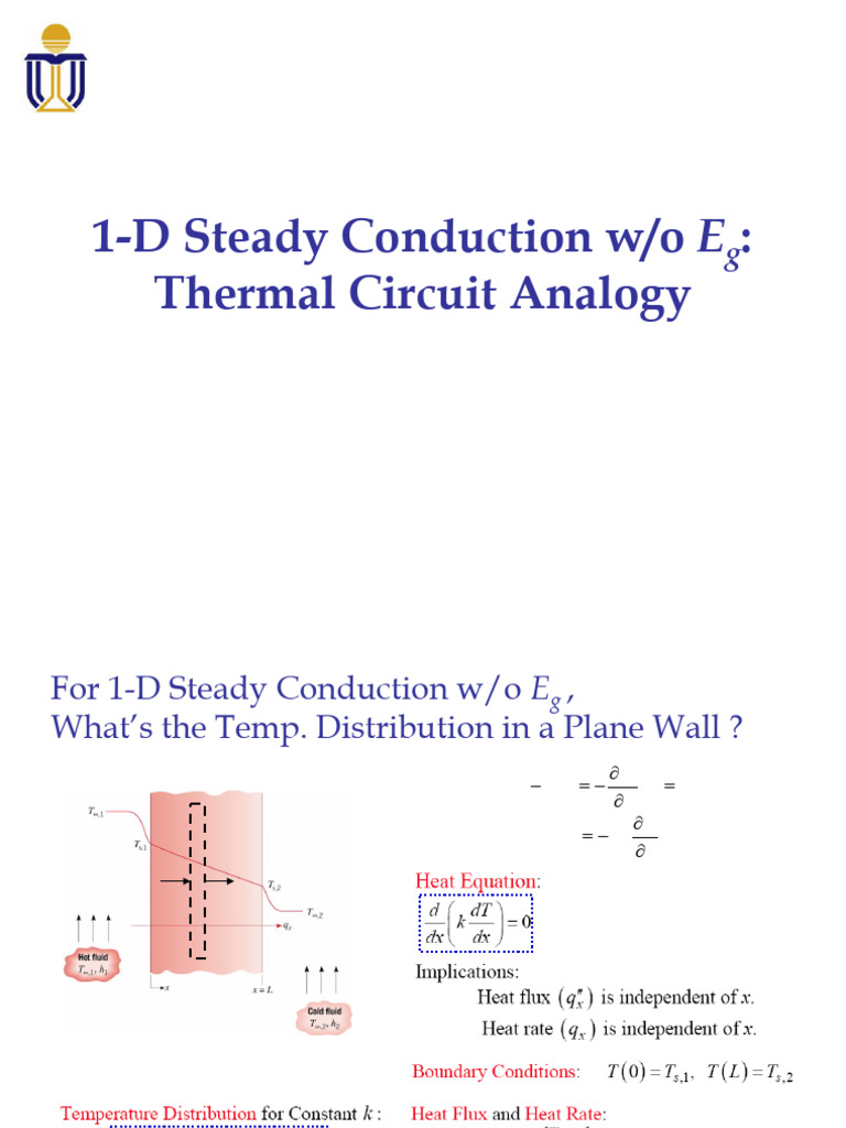 Thermal Resistance in Heat Conduction | PDF | Thermal Conduction | Heat ...