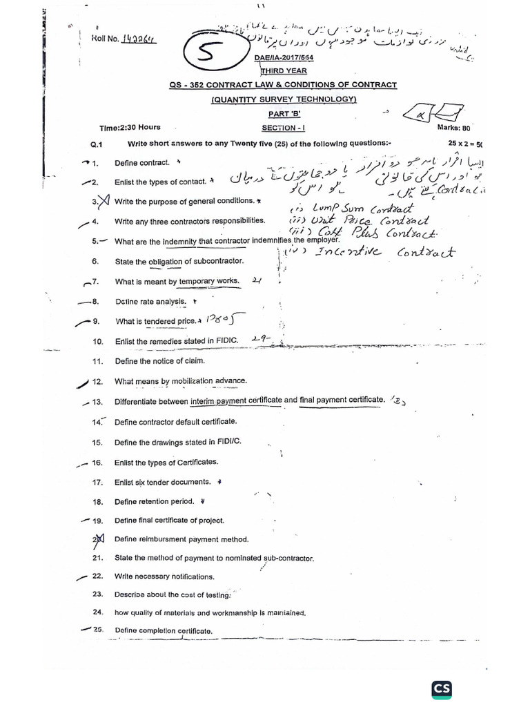 Contract Law Paper | PDF