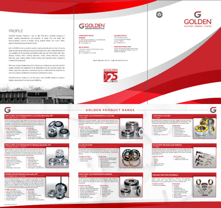 Golden Precision Products Pvt. Ltd. Catalogue | PDF