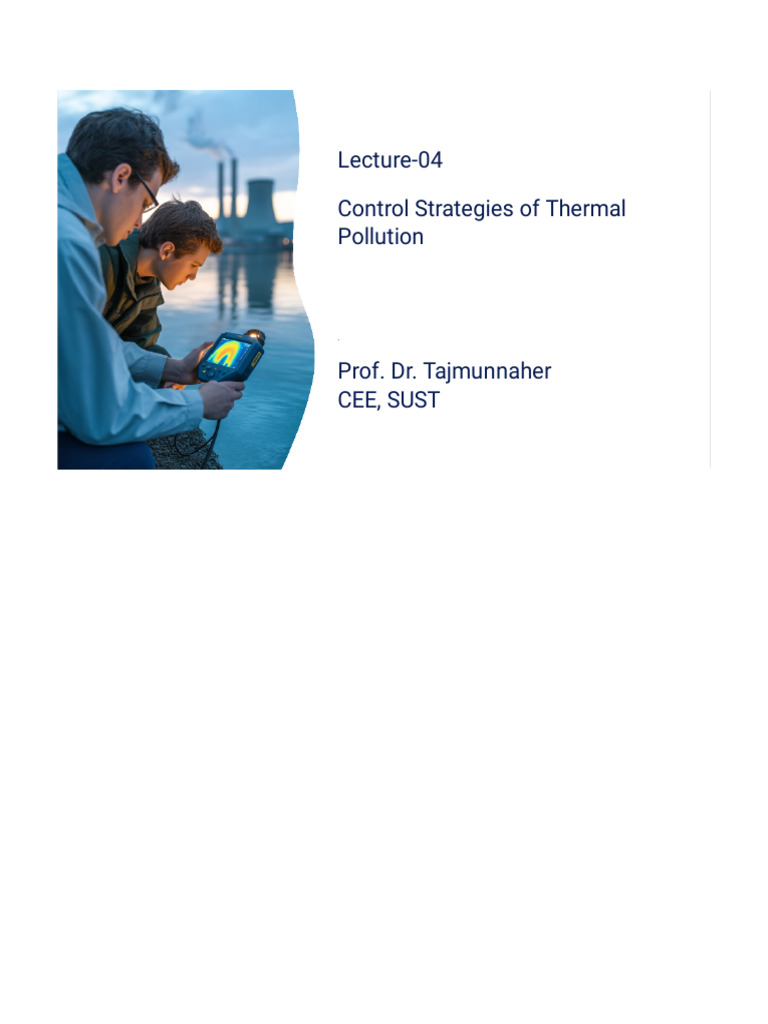 Thermal Pollution Control Strategies | PDF | Heat Transfer | Water