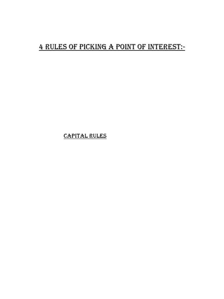 4 Rules | PDF