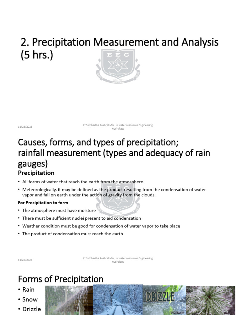 Precipitation Measurement Techniques | PDF | Precipitation | Atmosphere ...