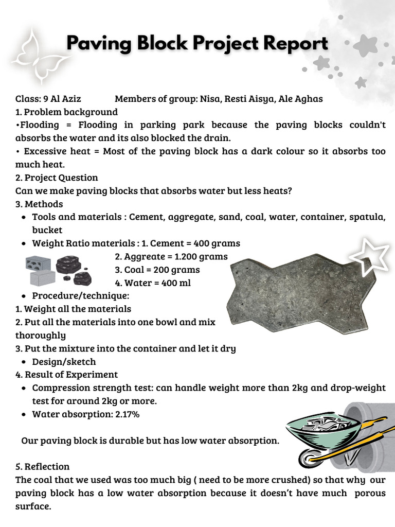 Paving Block Project Report | PDF