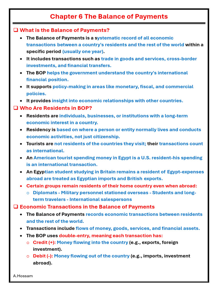 Understanding Balance of Payments Basics | PDF | Balance Of Payments ...