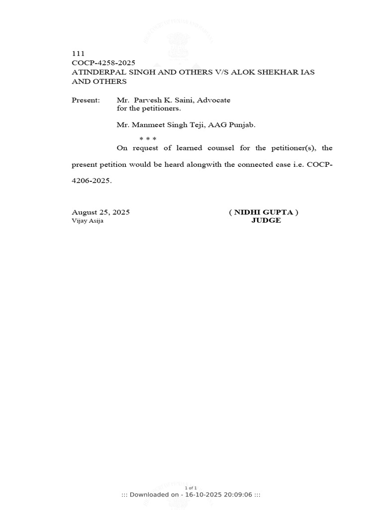 Cocp 4258 2025 25 08 2025 Interim Order | PDF