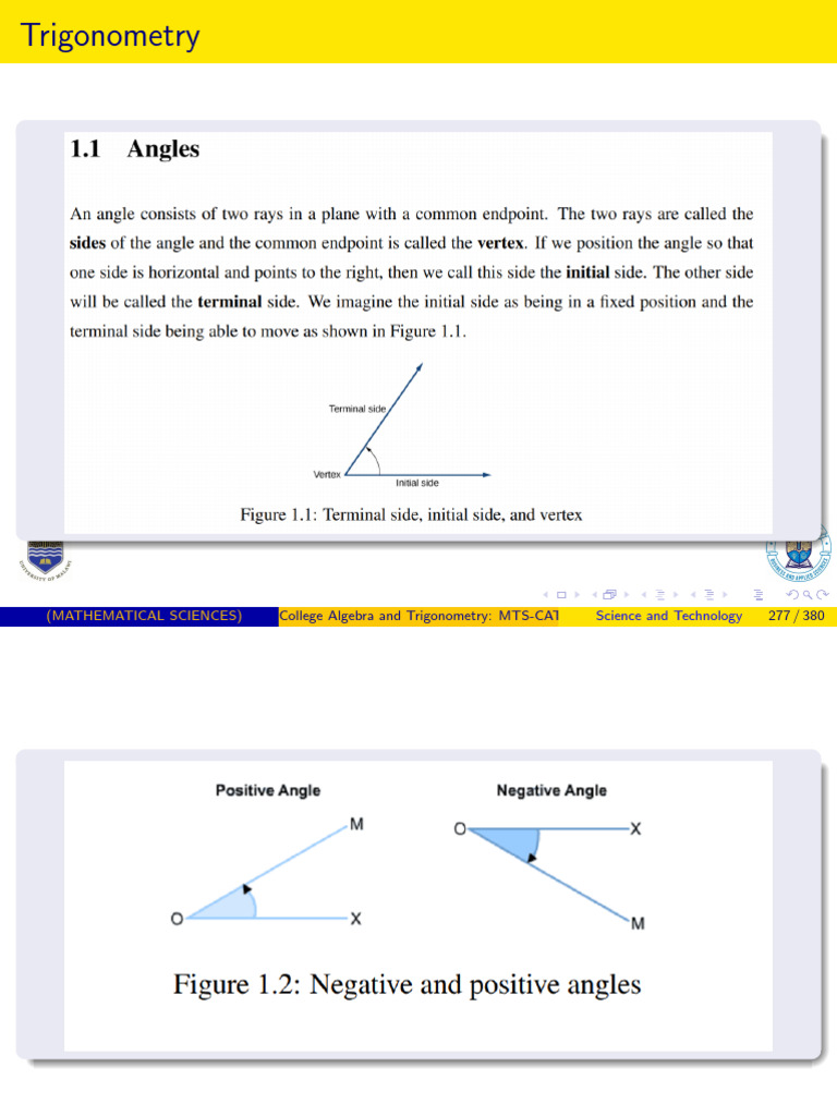 College Algebra & Trigonometry Guide | PDF | Mathematics | Trigonometry
