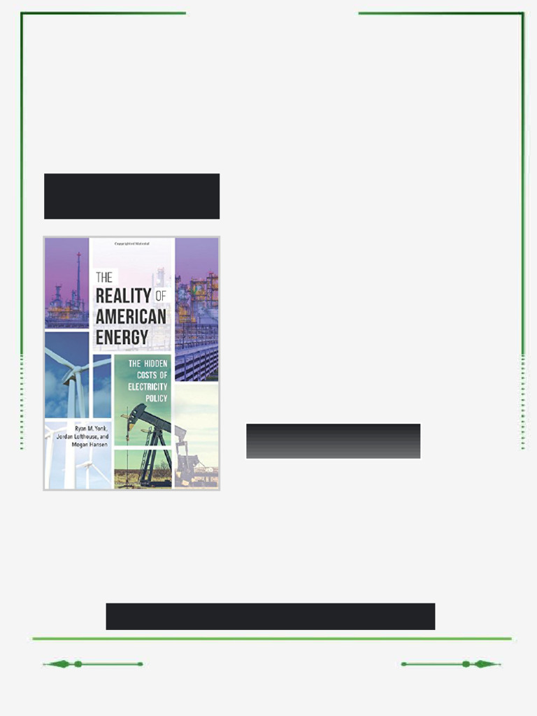 The Reality of American Energy The Hidden Costs of Electricity Policy ...
