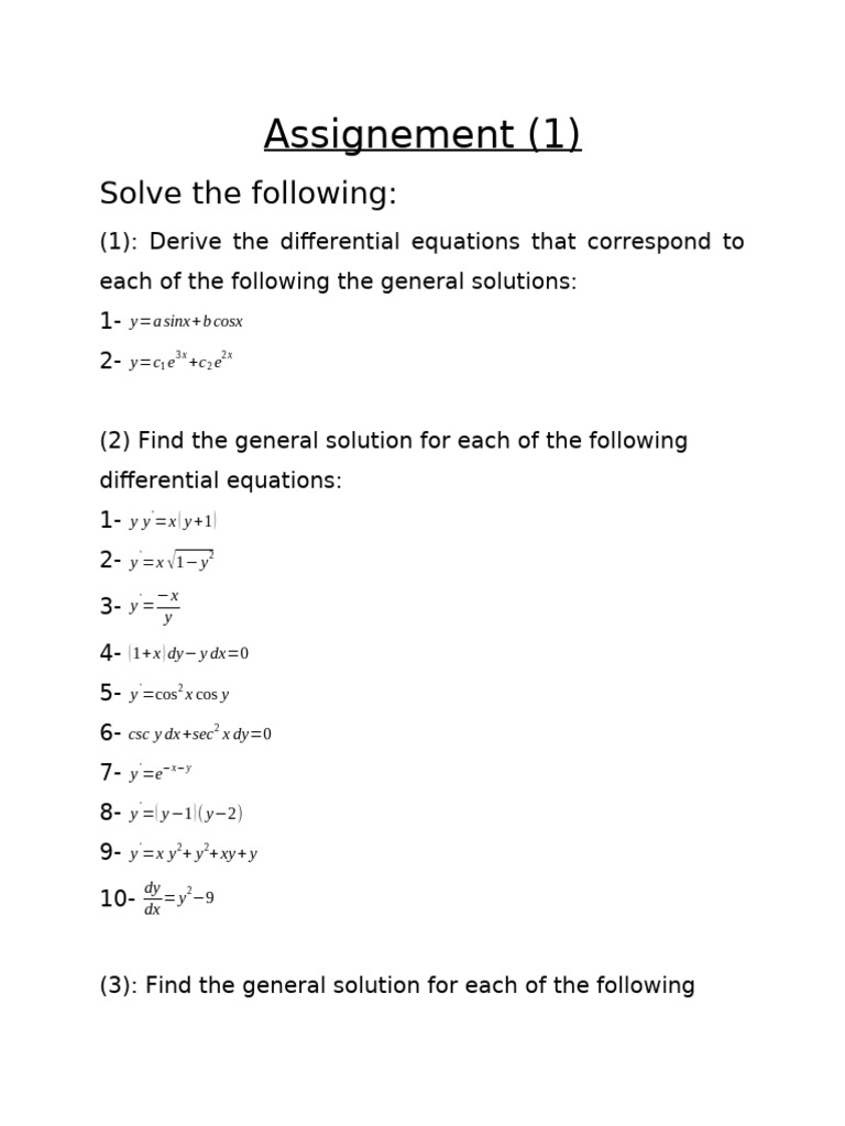 Assignement | PDF