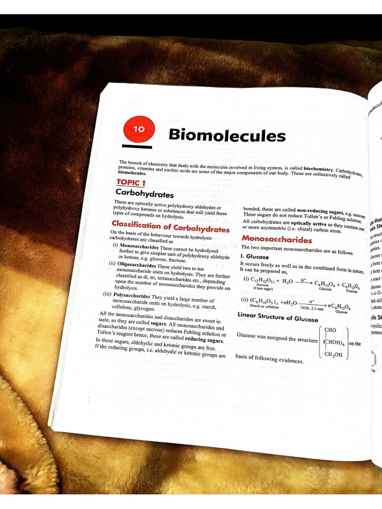 Organic Chemistry... Biomolecules | PDF