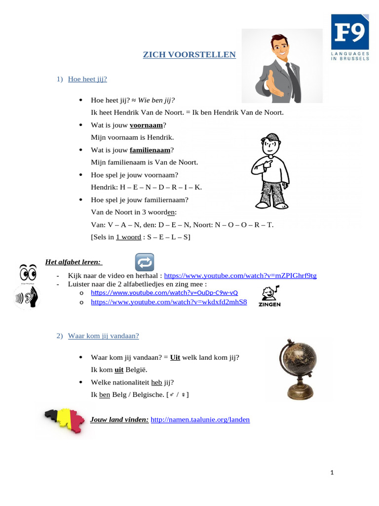U1 Zich Voorstellen | PDF