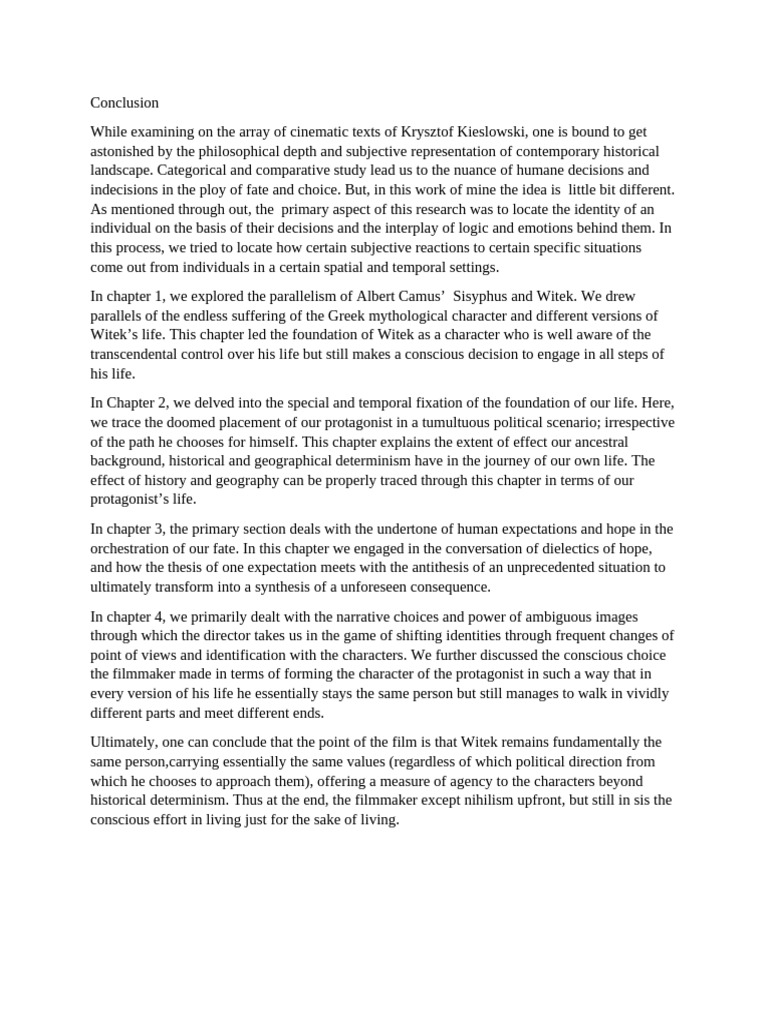 Conclusion of Dissertation | PDF