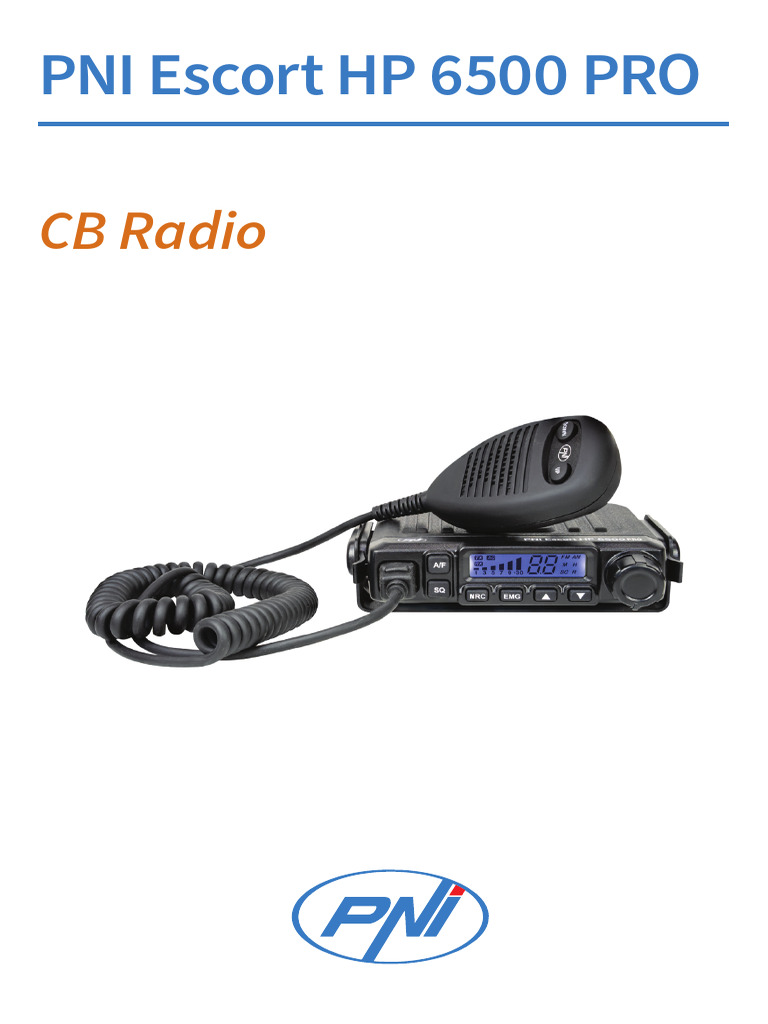 PNI Escort HP 6500 PRO CB Radio Guide | PDF | Radio | Frequency Modulation