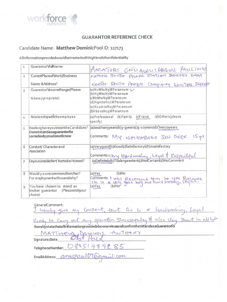 Guarantor Form | PDF